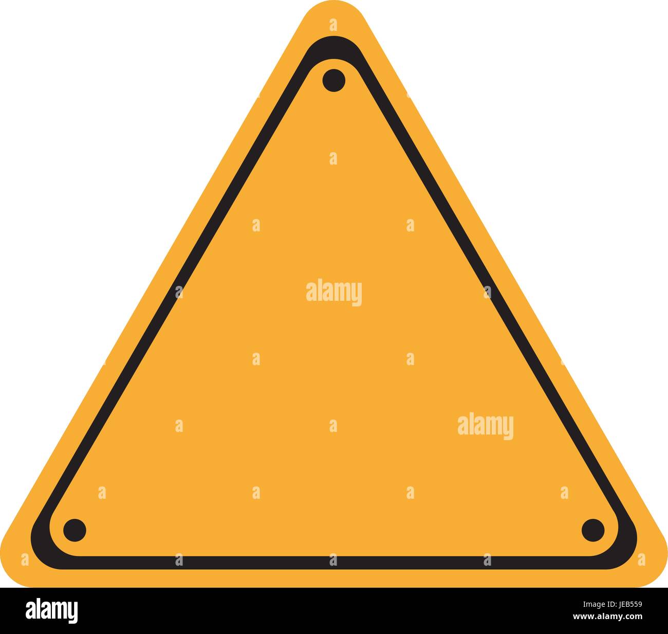 warning blank sign icon over white background vector illustration Stock ...