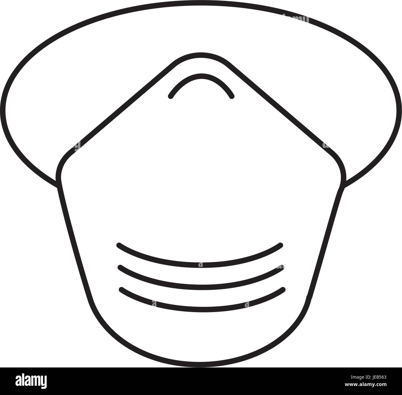 safety mask icon over white background industrial security concept ...