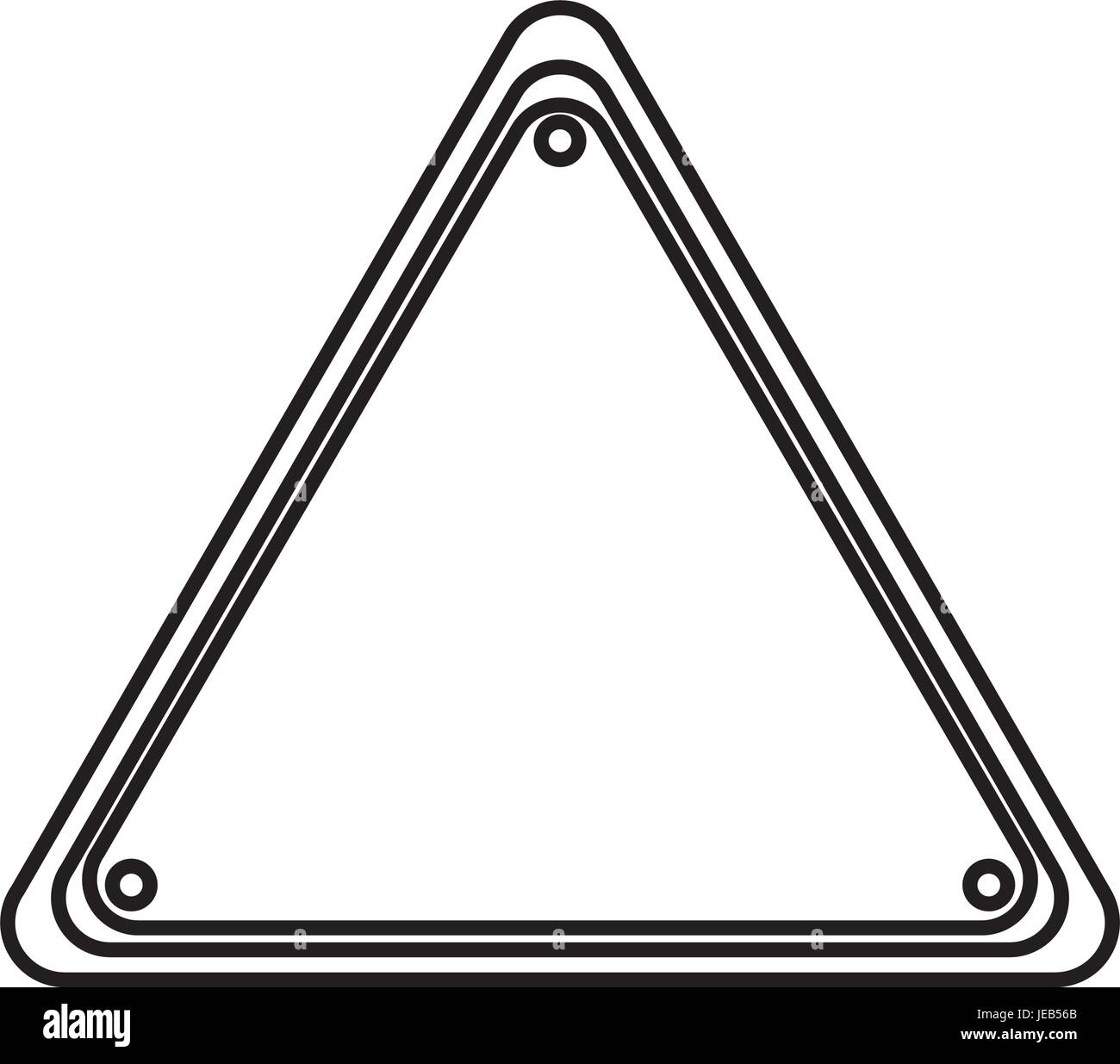 warning blank sign icon over white background vector illustration Stock ...