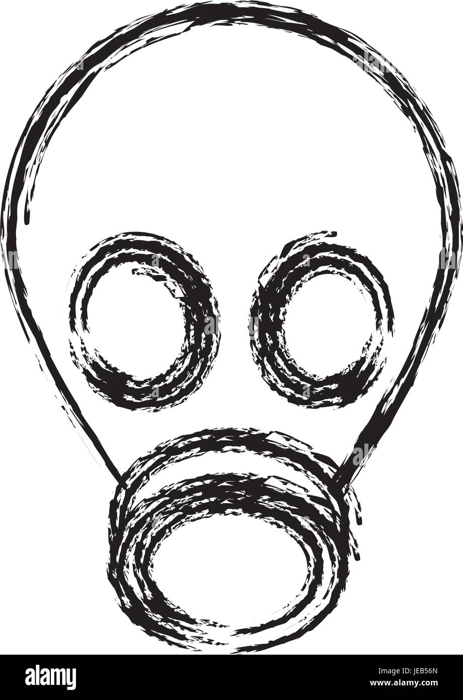 gas mask icon over white background industrial security concept vector ...