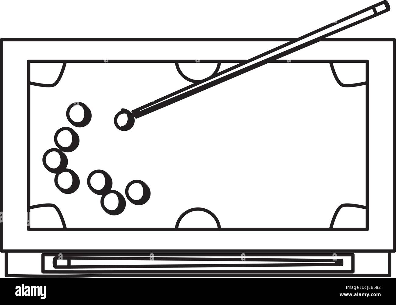 isolated pool table icon vector illustration graphic design Stock ...