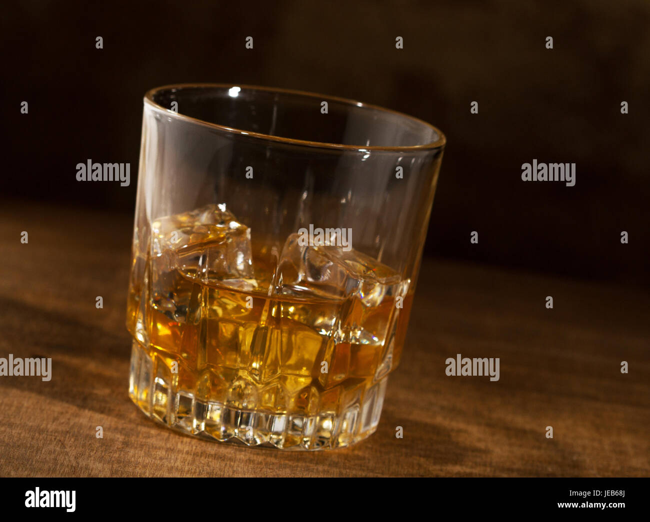 Whiskey on the rocks Stock Photo - Alamy