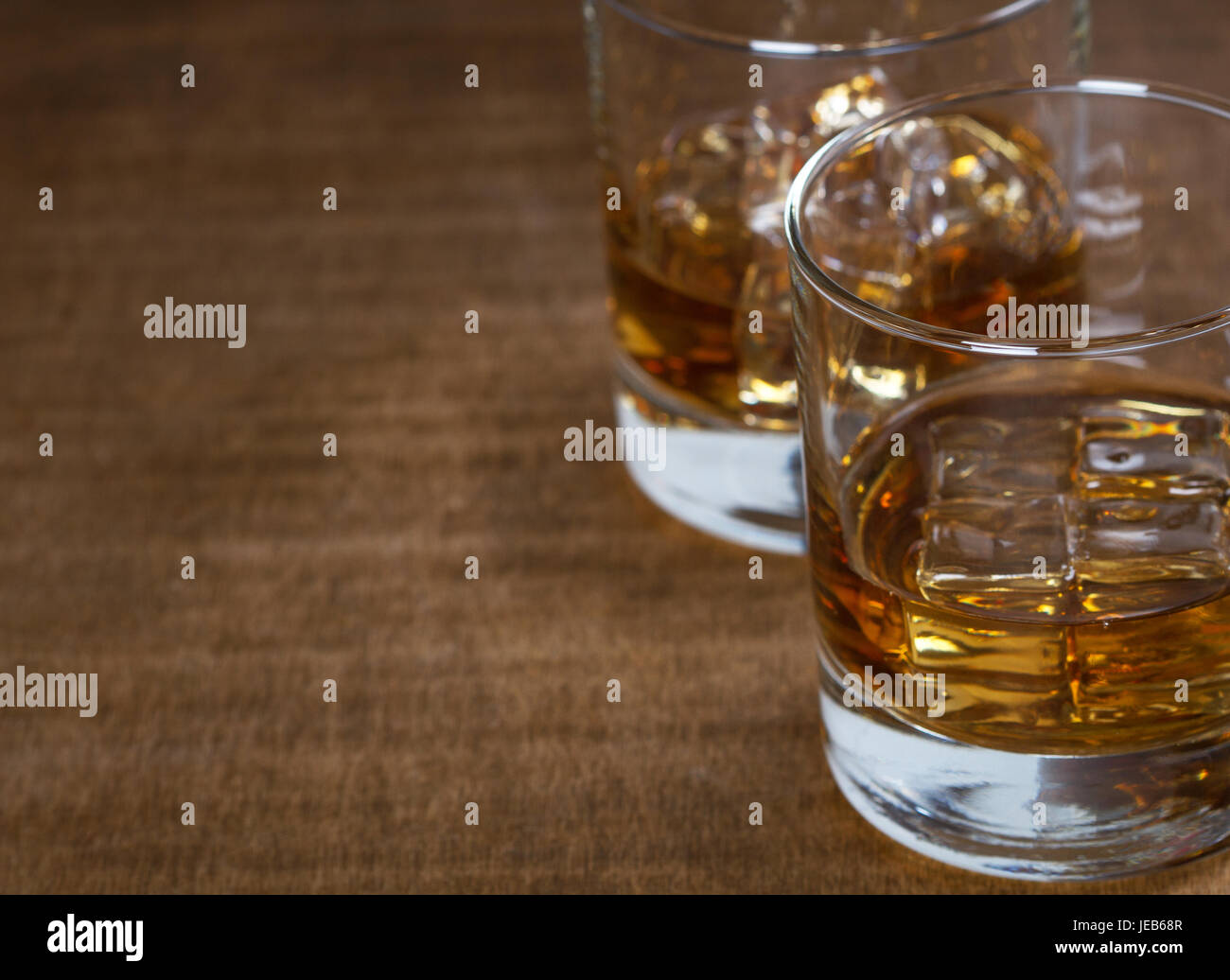Whiskey on the rocks Stock Photo - Alamy