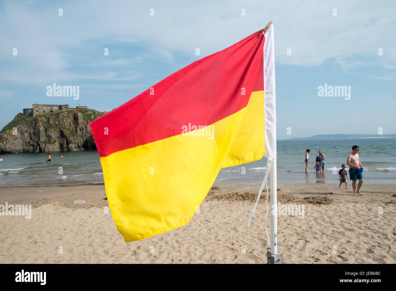 Lifeguard protected beach area hi-res stock photography and images - Alamy