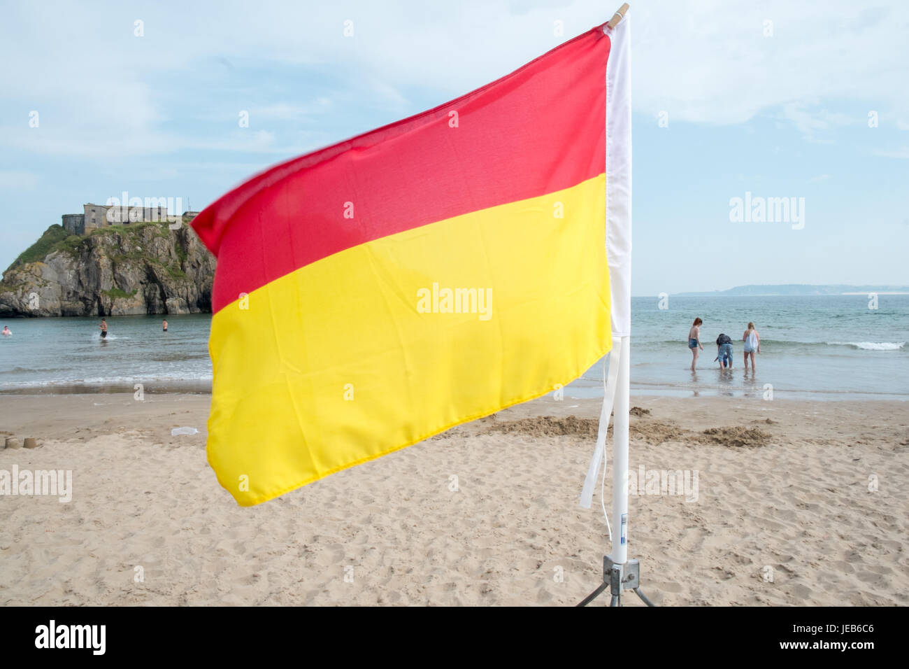 Life saving flags hi-res stock photography and images - Alamy