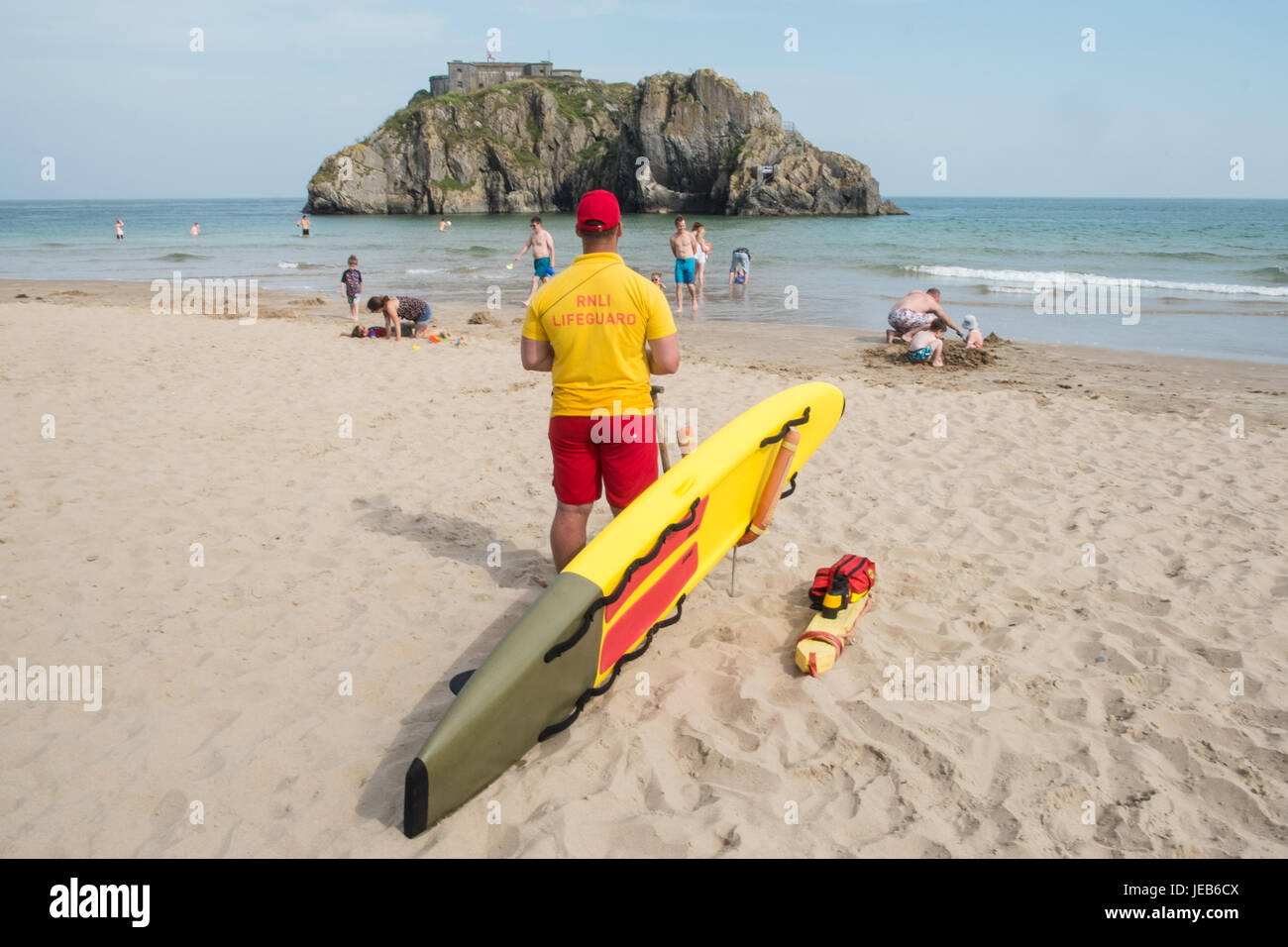 Lifeguard protected beach area hi-res stock photography and images - Alamy