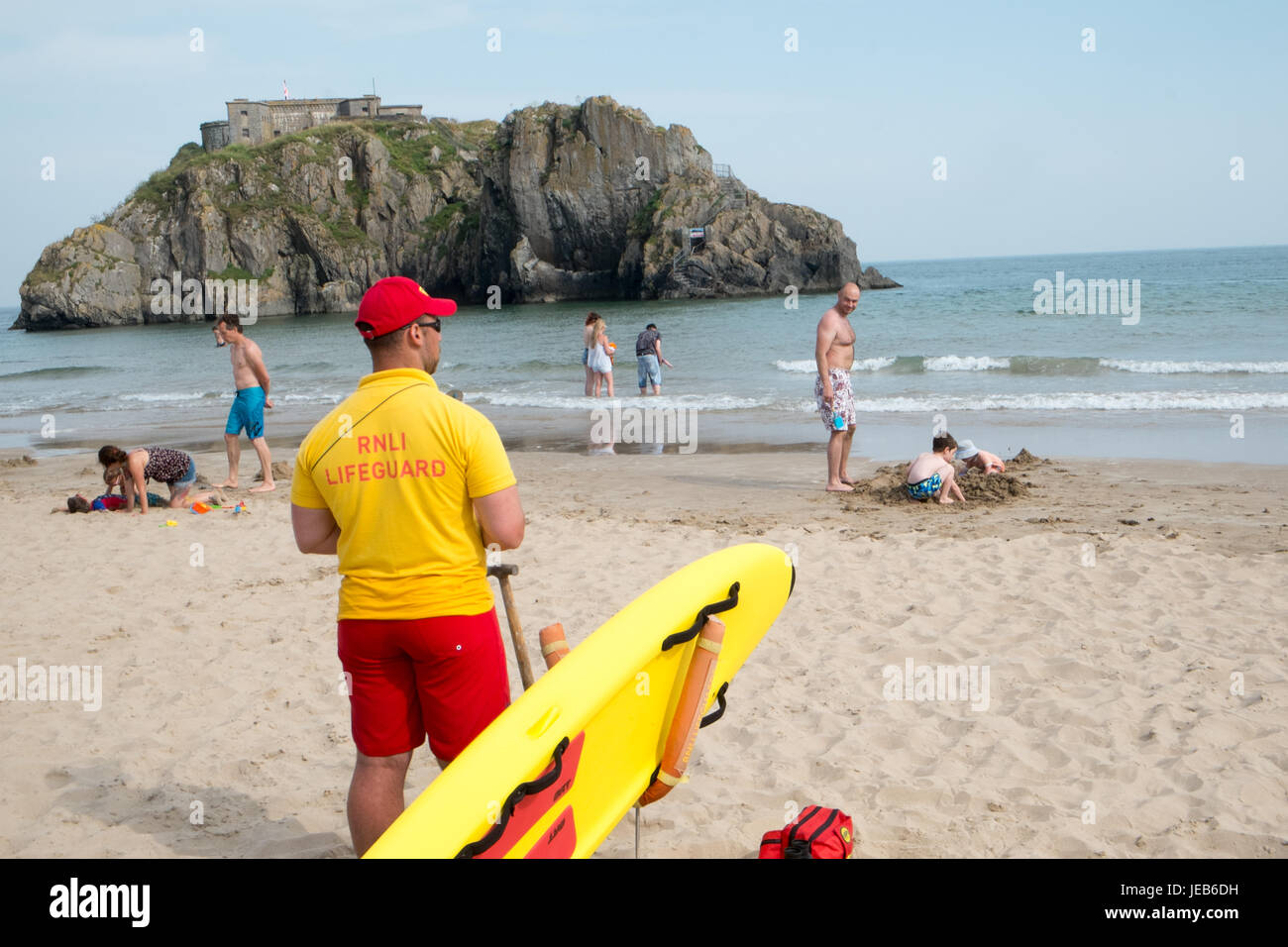 Lifeguard protected beach area hi-res stock photography and images - Alamy