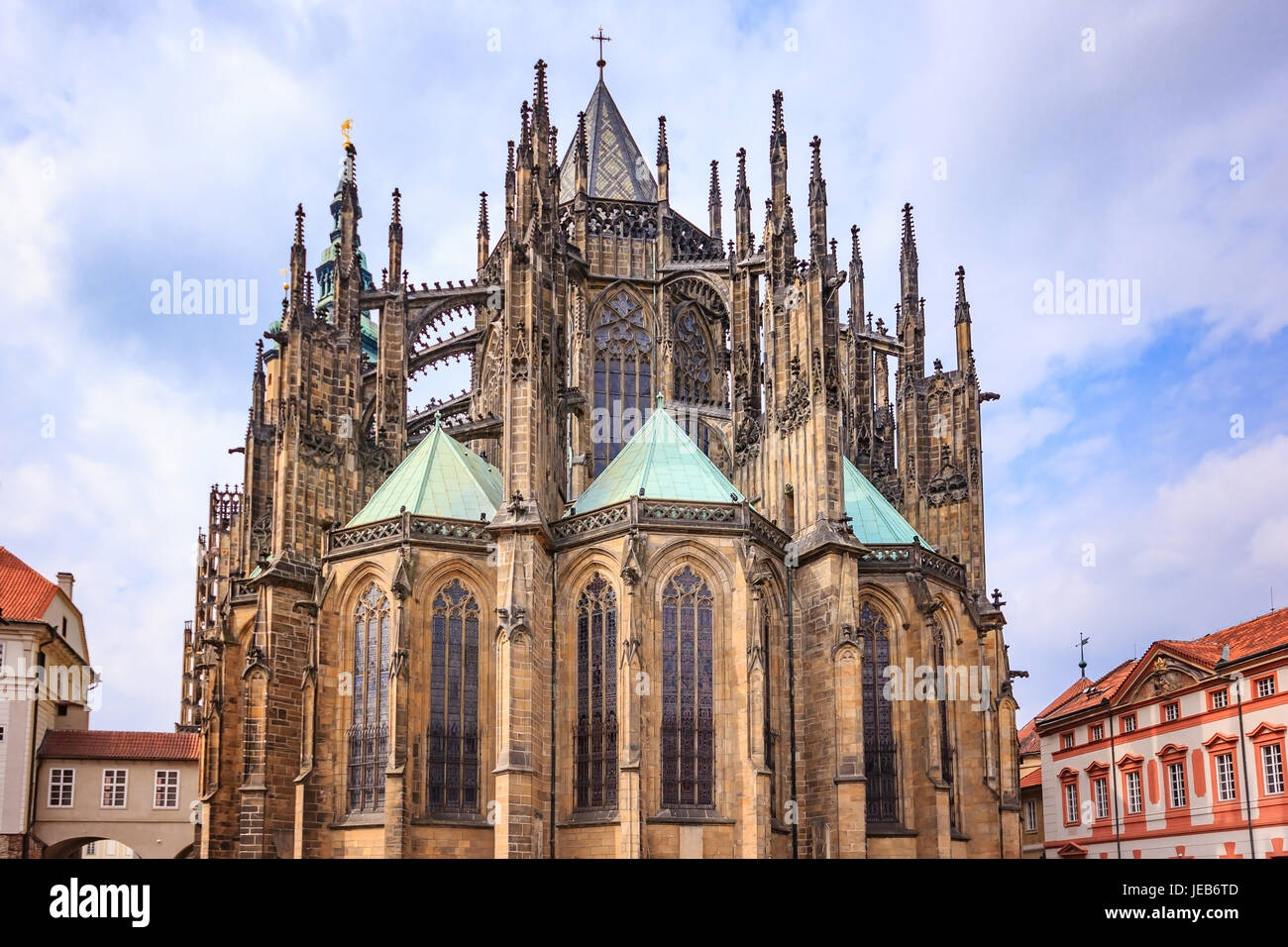 St. Vitus Cathedral in Prague, This is an excellent example of Gothic ...