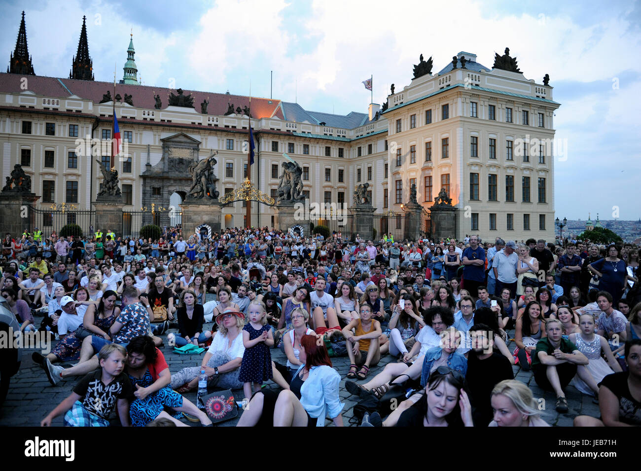 Czech Philharmonic open air concert Stock Photo - Alamy