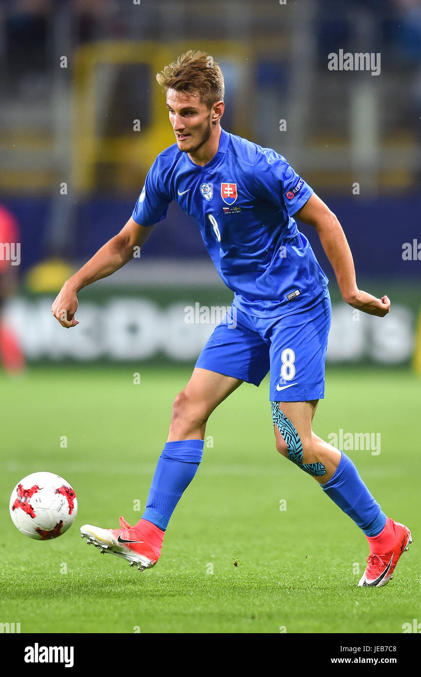 Martin Chrien during the UEFA European Under-21 match between Slovakia ...