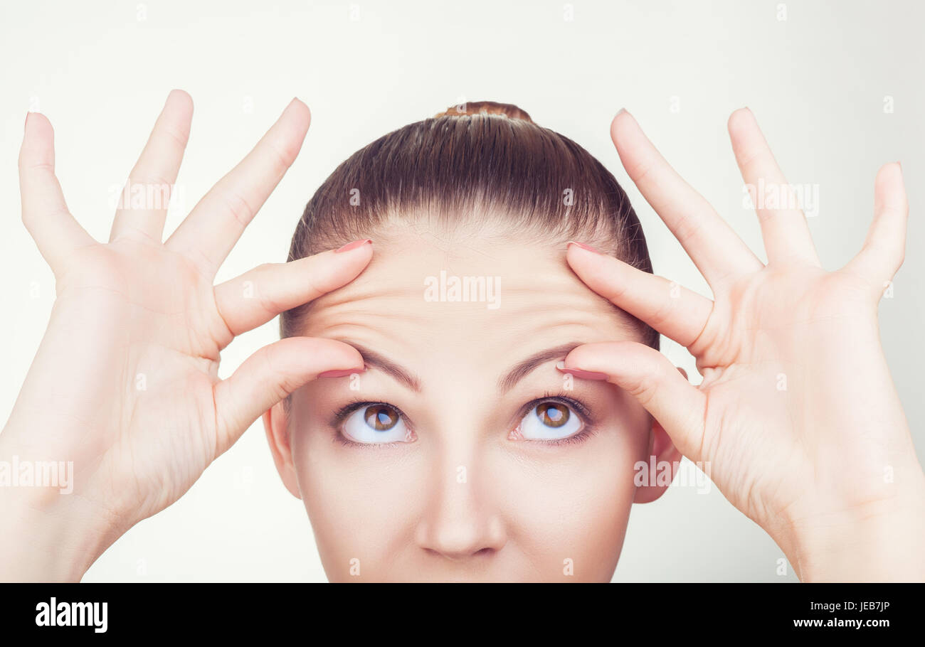 Forehead wrinkles hi-res stock photography and images - Alamy