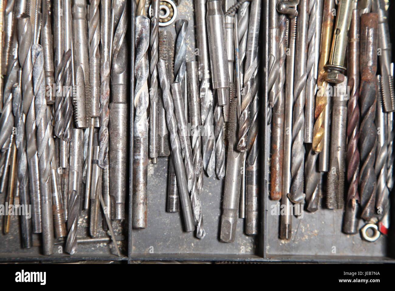construction tools repair many different drills Stock Photo - Alamy