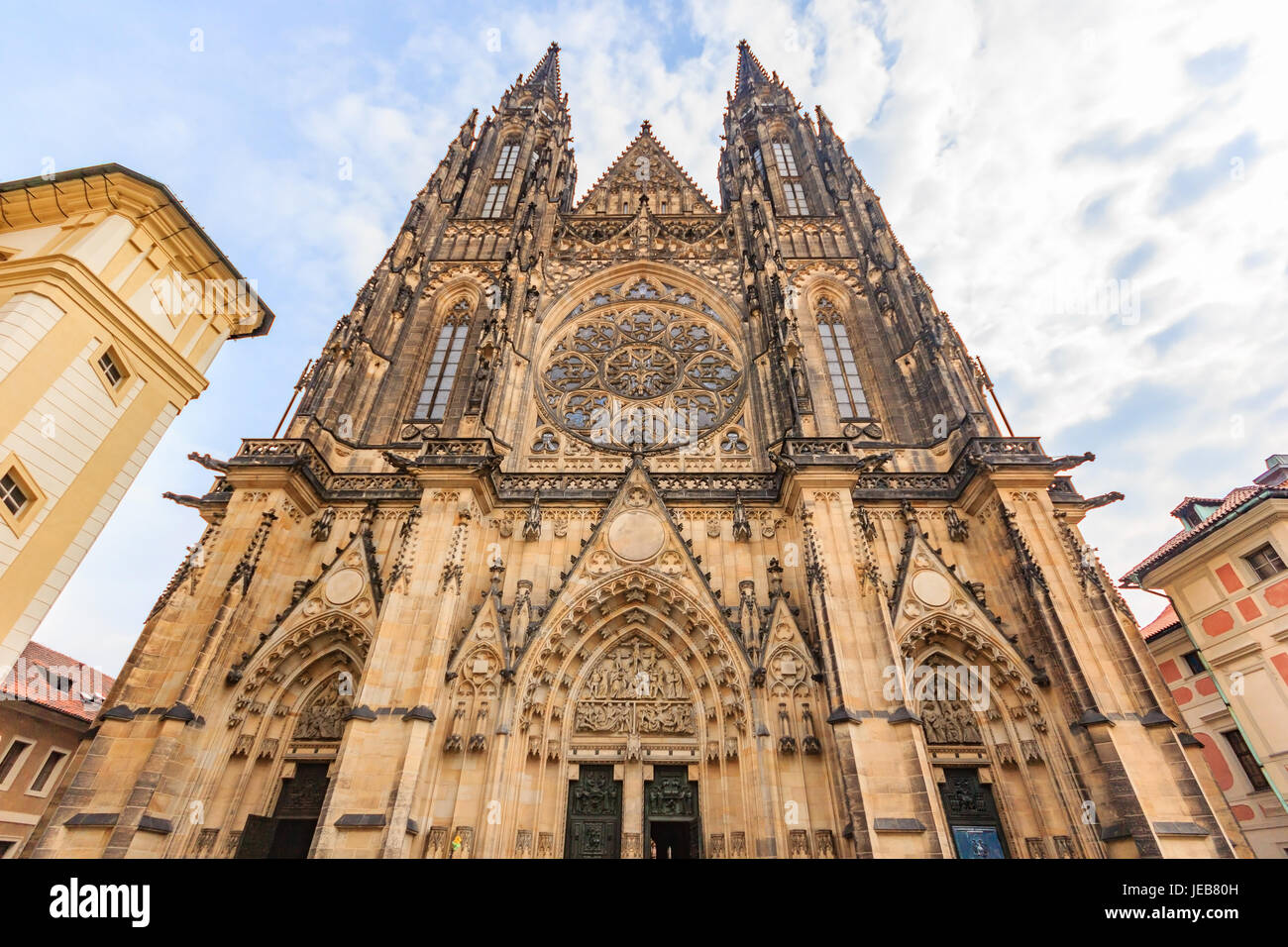 St. Vitus Cathedral in Prague, Czech Republic. The cathedral is the ...