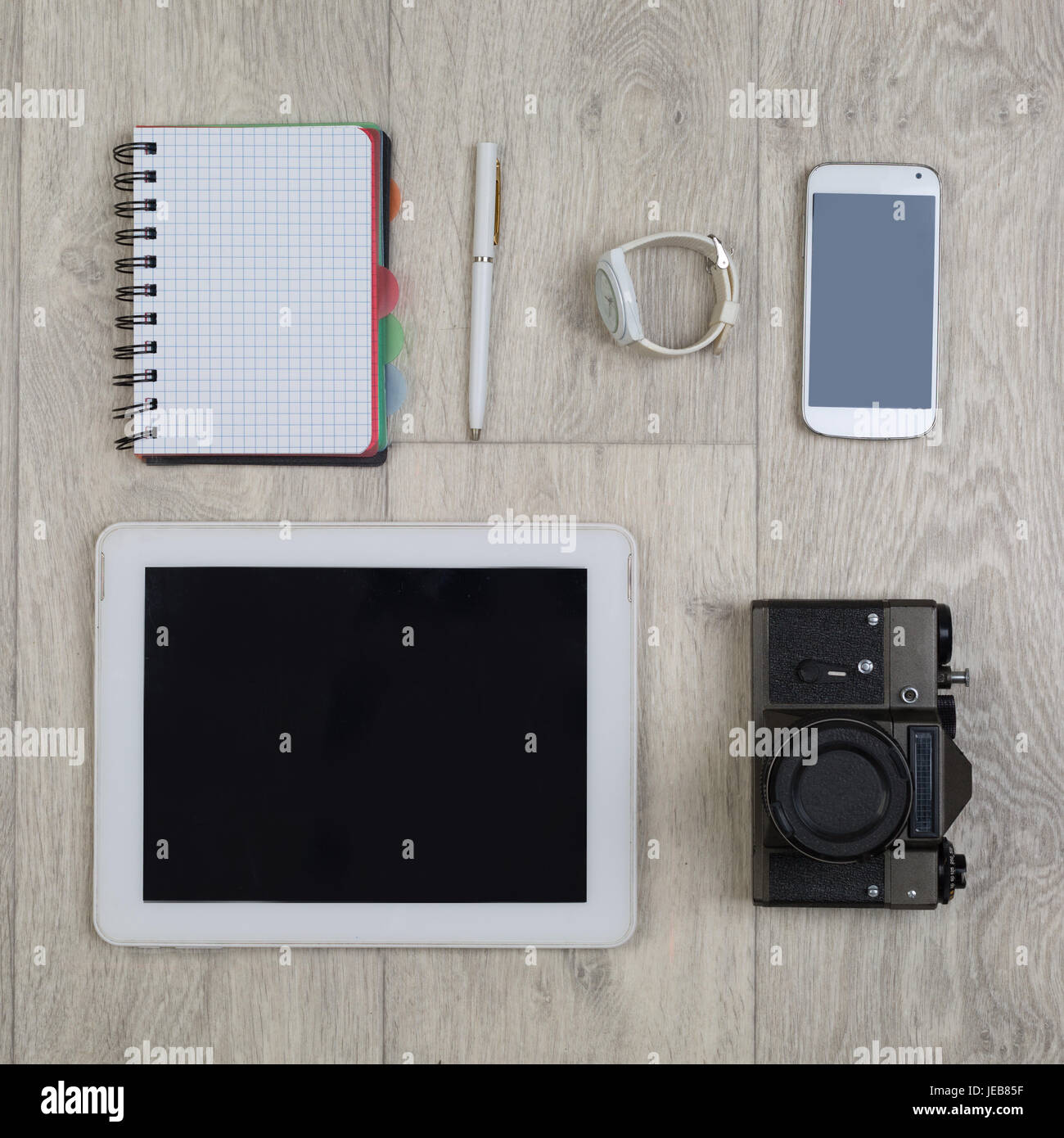 Overhead female accessories hi-res stock photography and images - Alamy