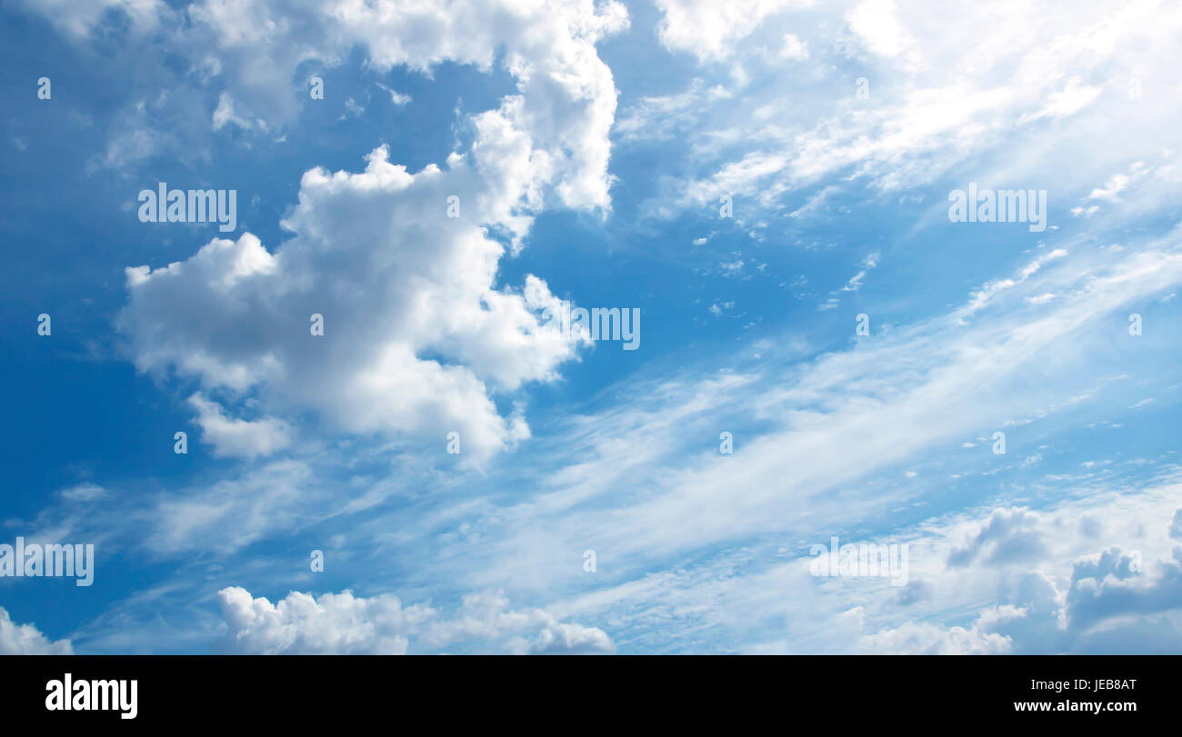 Sky fresh air nature abstract background with white clouds Stock Photo ...