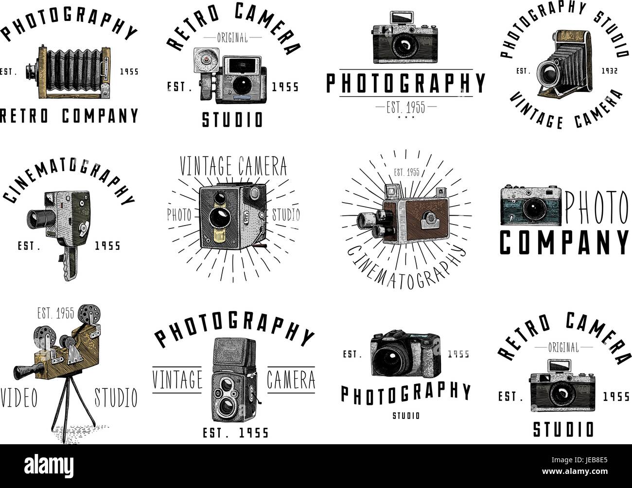 Vintage Photography Logos