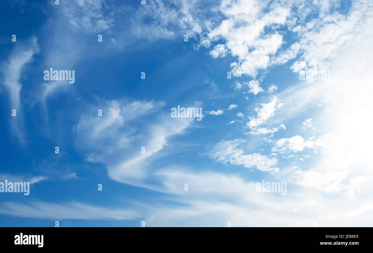 Sky fresh air nature abstract background with white clouds Stock Photo ...