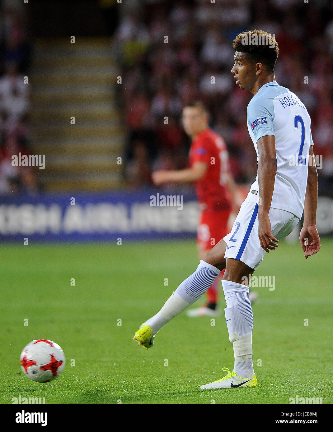 Mason Holgate during the UEFA European Under-21 match between England ...