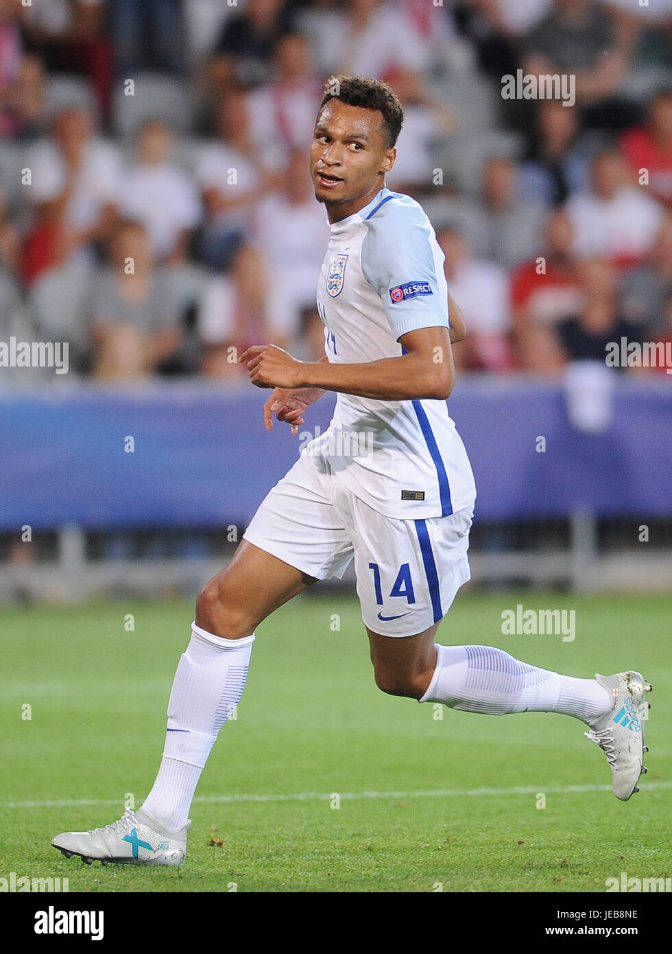Jacob Murphy goal celebration during the UEFA European Under-21 match ...