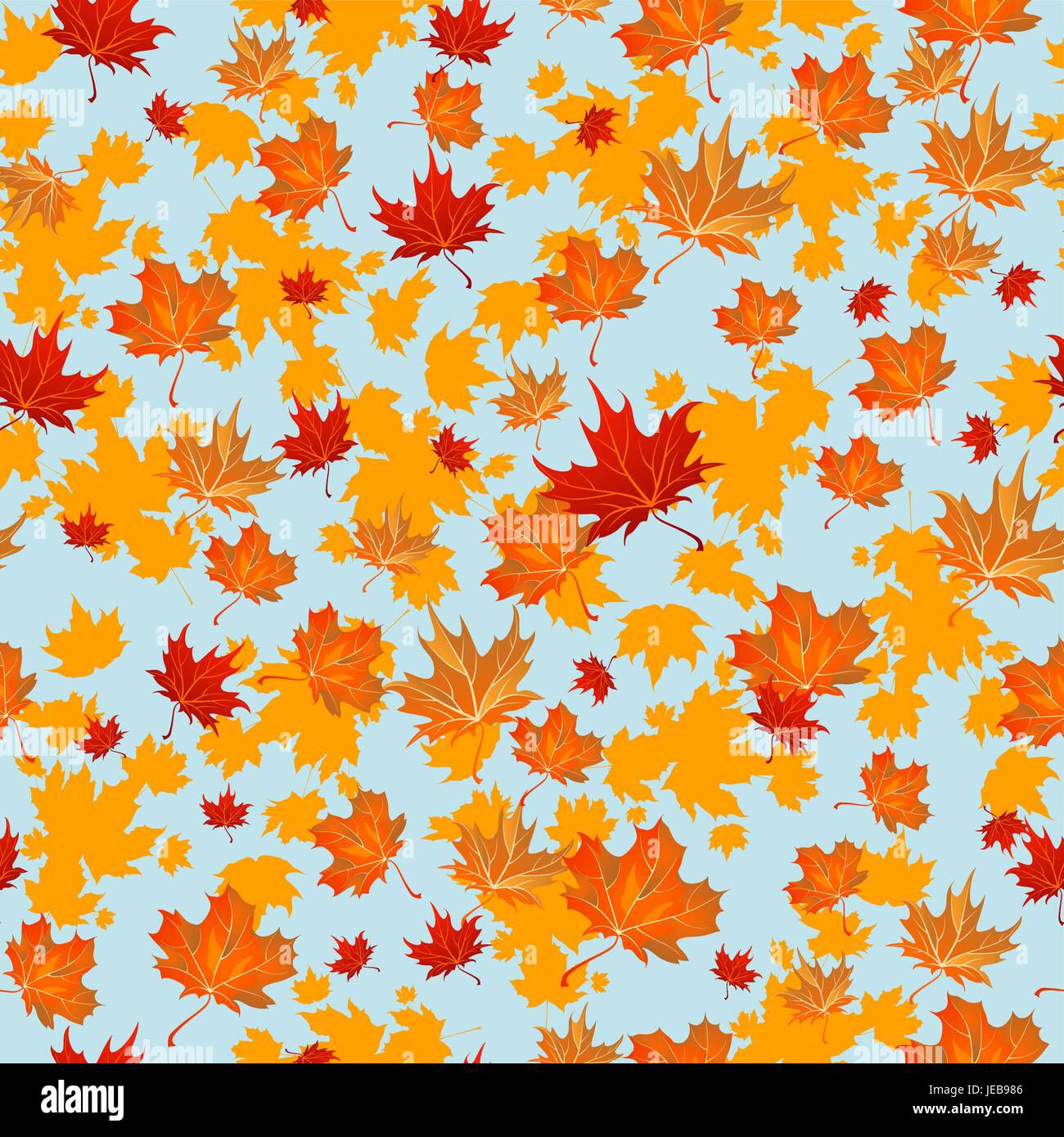 Autumn seamless maple background. Template for design banner,ticket ...