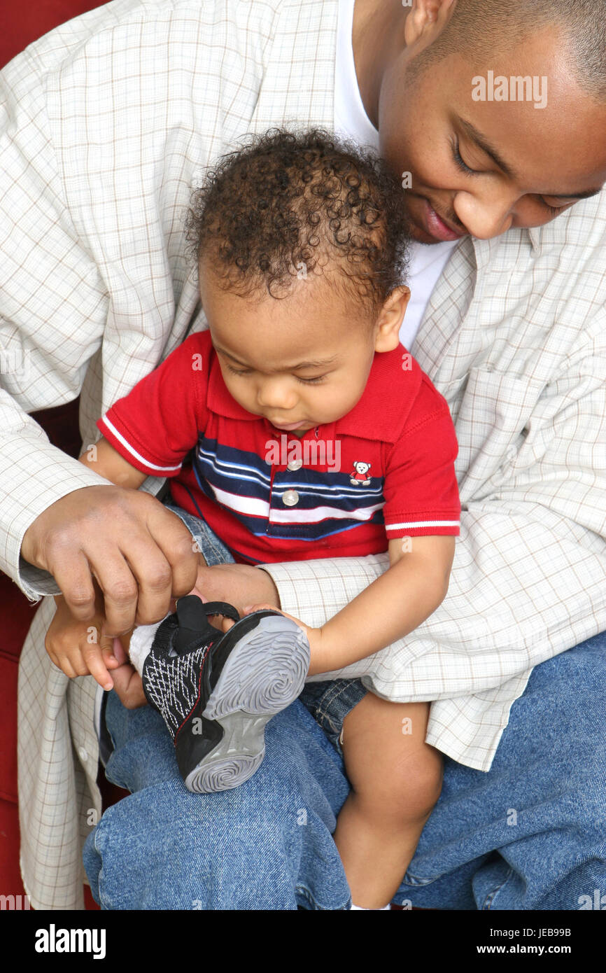 Father with children Stock Photo - Alamy