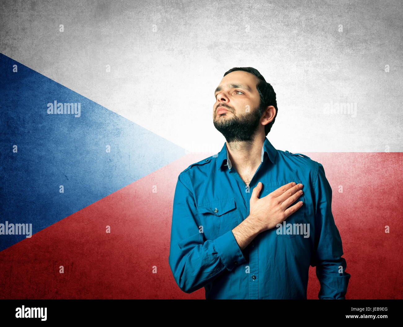 patriot man standing closeup portrait Stock Photo - Alamy