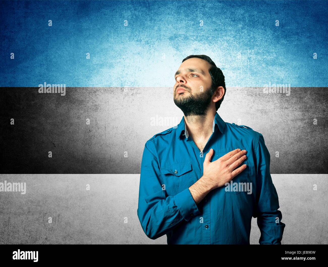 patriot man standing closeup portrait Stock Photo - Alamy