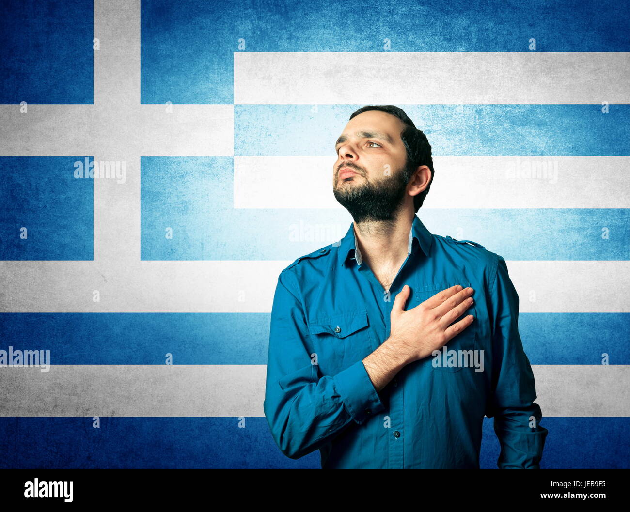 patriot man standing closeup portrait Stock Photo - Alamy