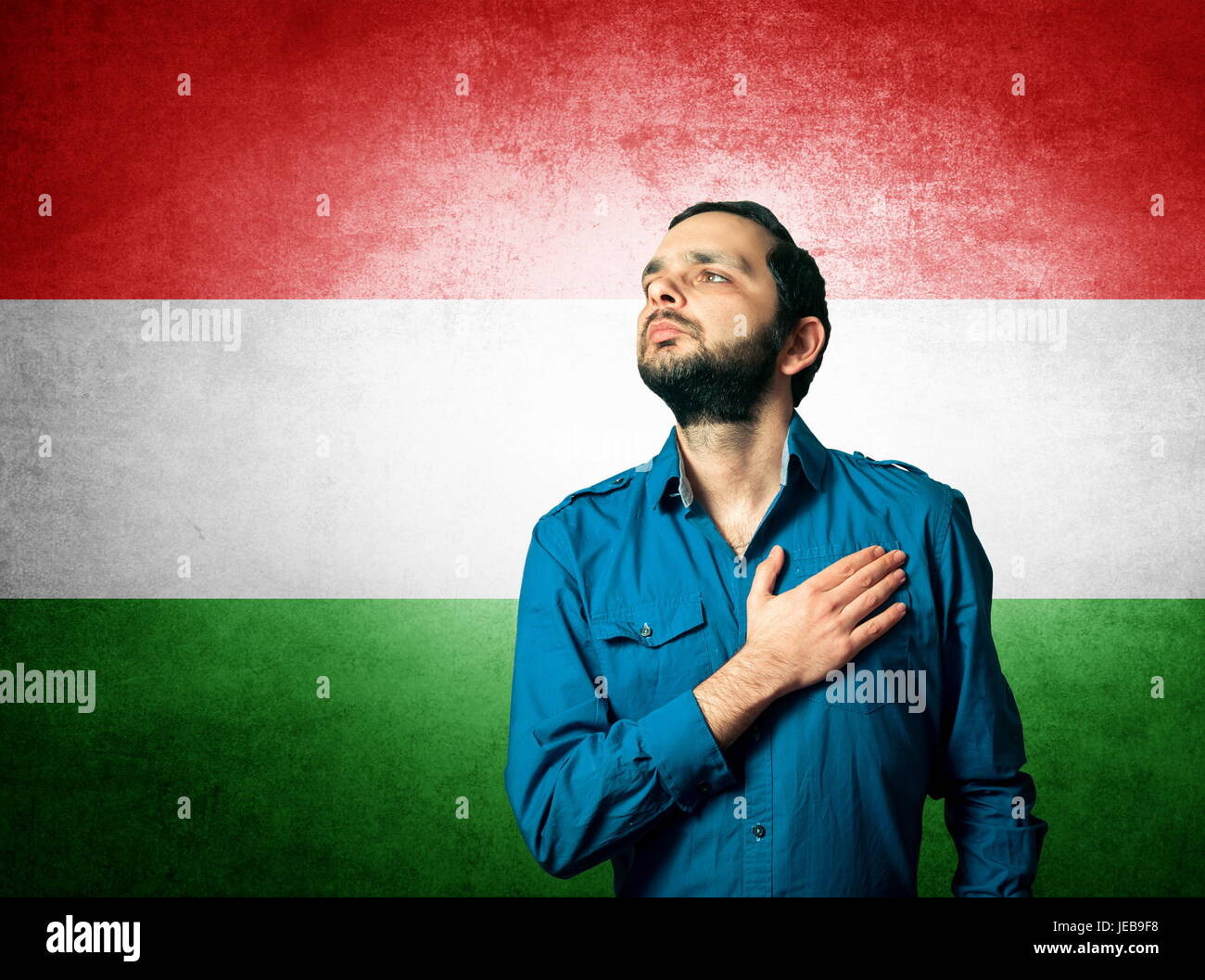 patriot man standing closeup portrait Stock Photo - Alamy