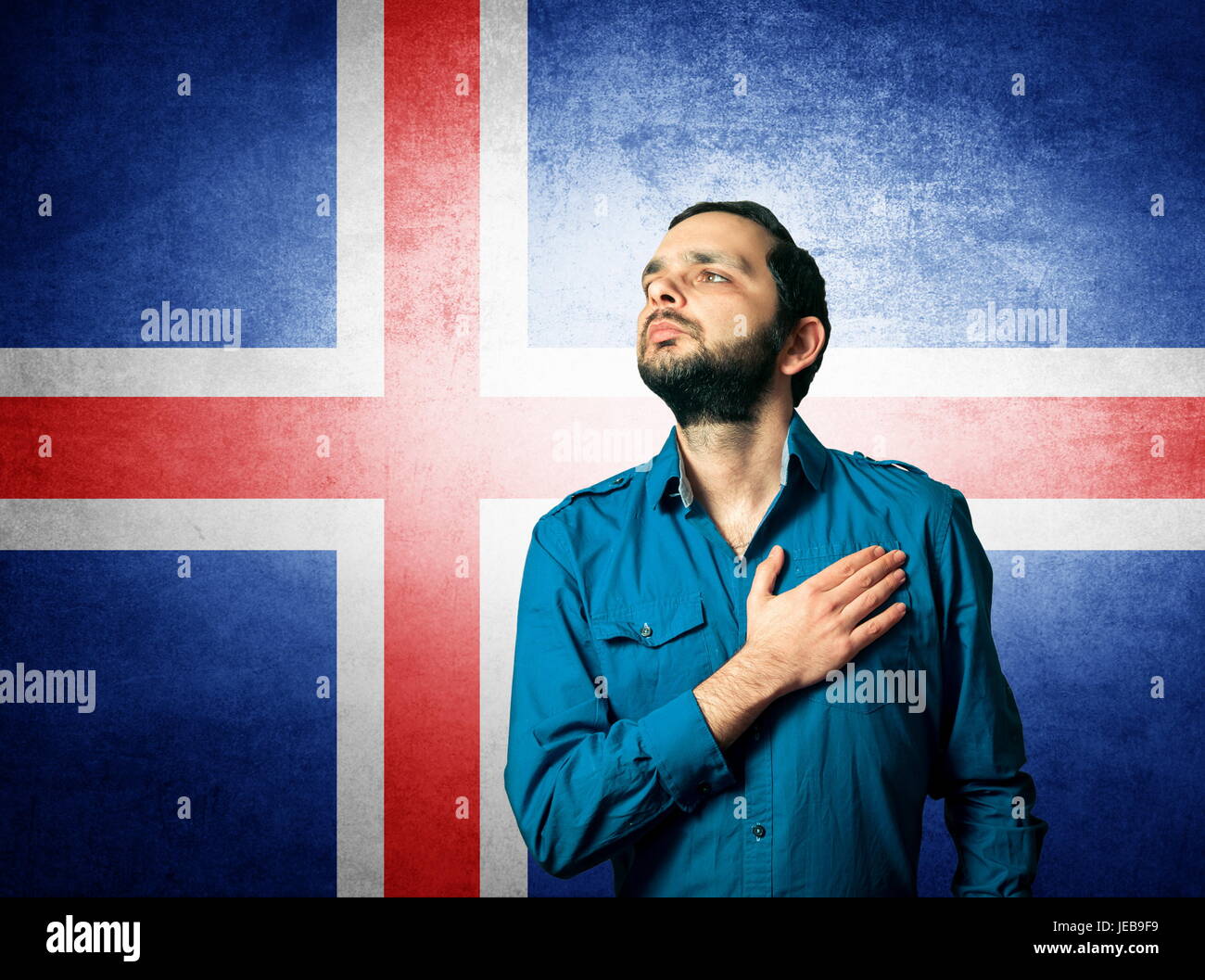 patriot man standing closeup portrait Stock Photo - Alamy