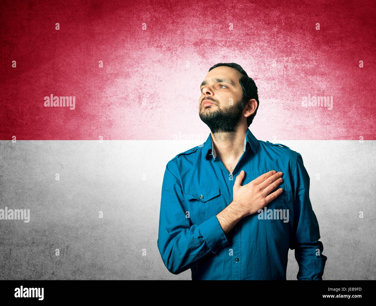 patriot man standing closeup portrait Stock Photo - Alamy