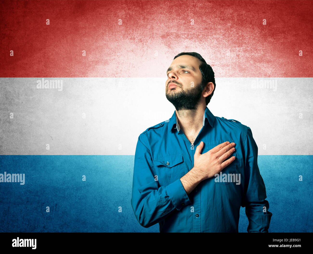 patriot man standing closeup portrait Stock Photo - Alamy