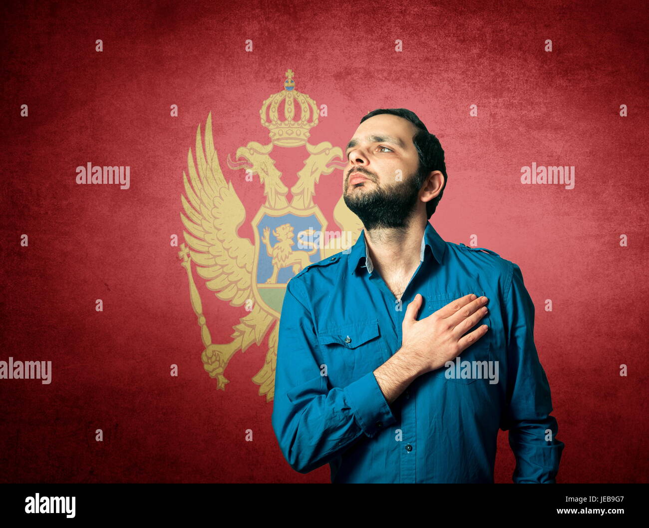 patriot man standing closeup portrait Stock Photo - Alamy