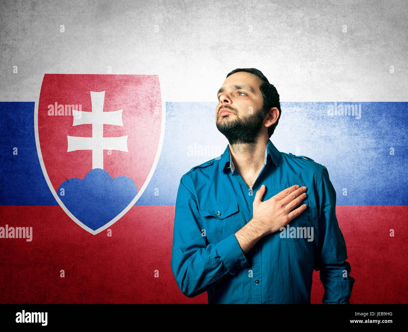 patriot man standing closeup portrait Stock Photo - Alamy