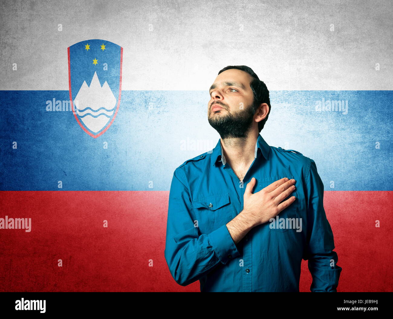 patriot man standing closeup portrait Stock Photo - Alamy