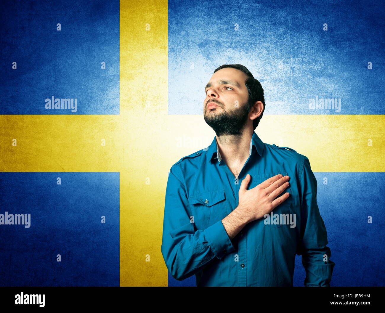 patriot man standing closeup portrait Stock Photo - Alamy