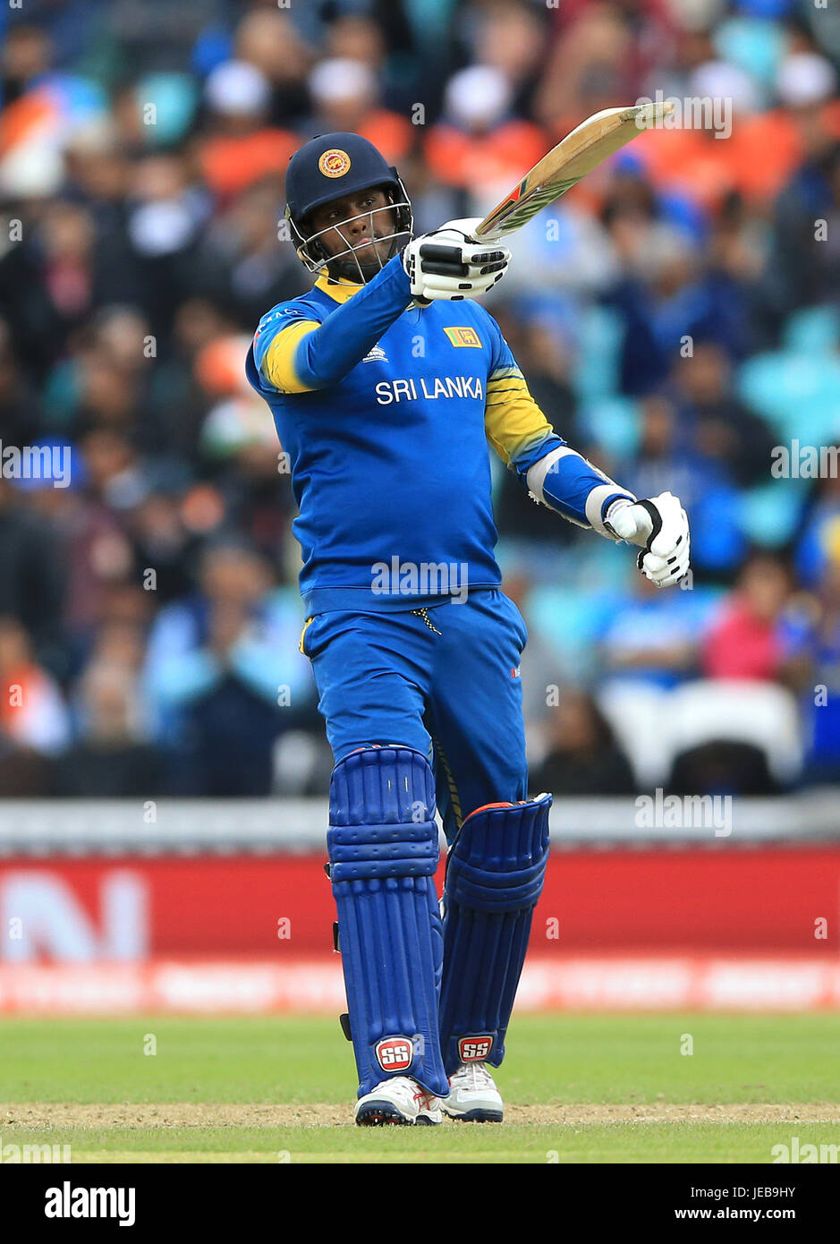 Sri Lanka's Angelo Mathews celebrates his half-century Stock Photo - Alamy