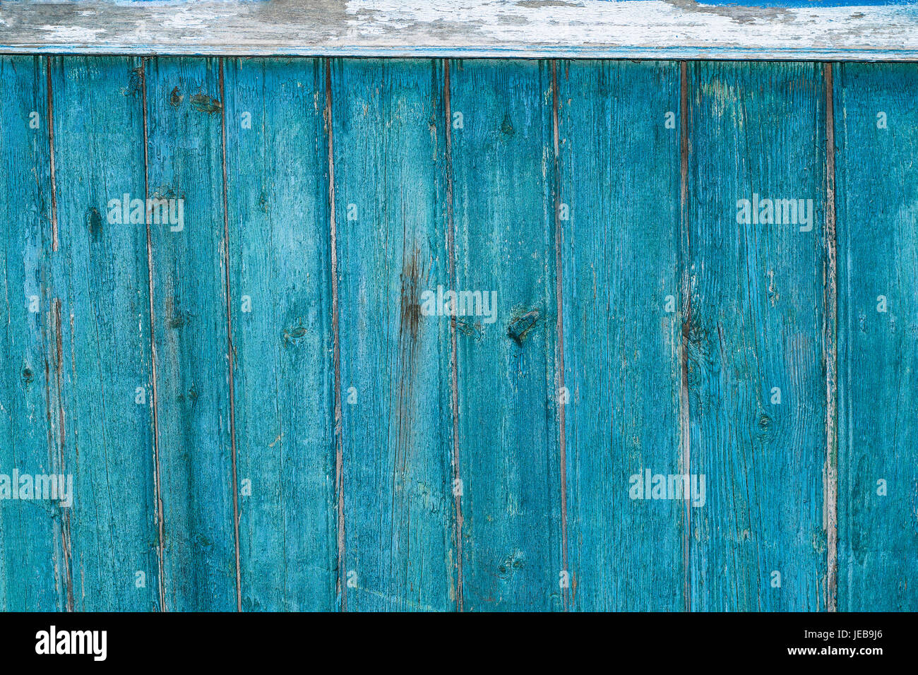 Wooden texture of an old fence painted blue Stock Photo - Alamy