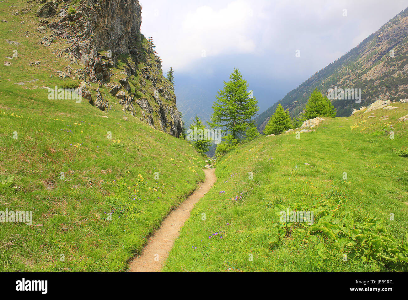 a mountain path Stock Photo - Alamy