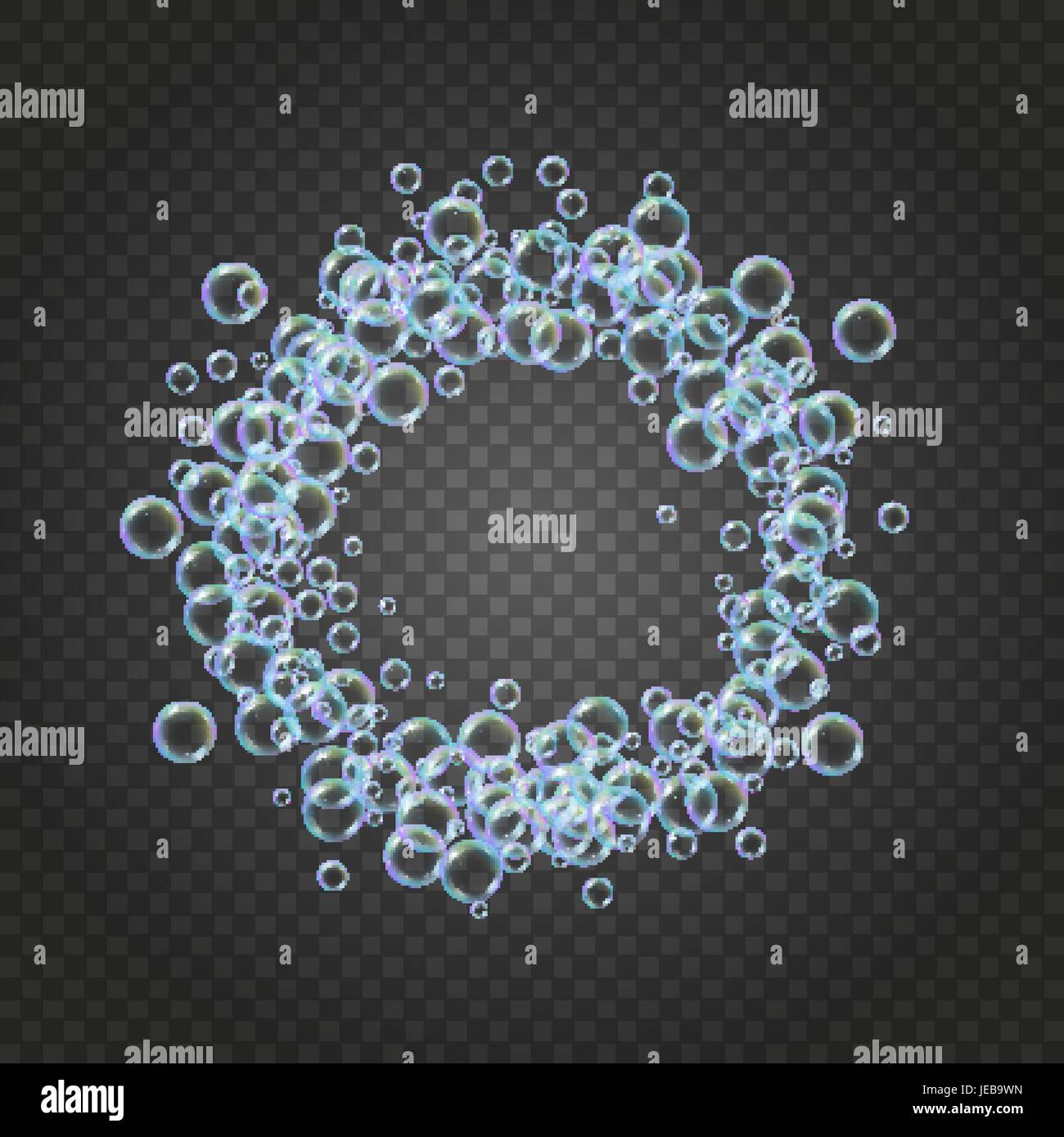 Shampoo foam with colorful realistic bubbles Stock Vector Image & Art ...