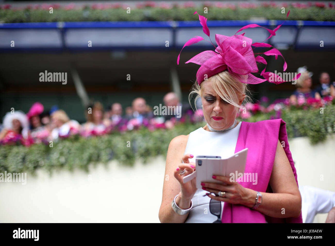Female spectators ascot hi-res stock photography and images - Alamy