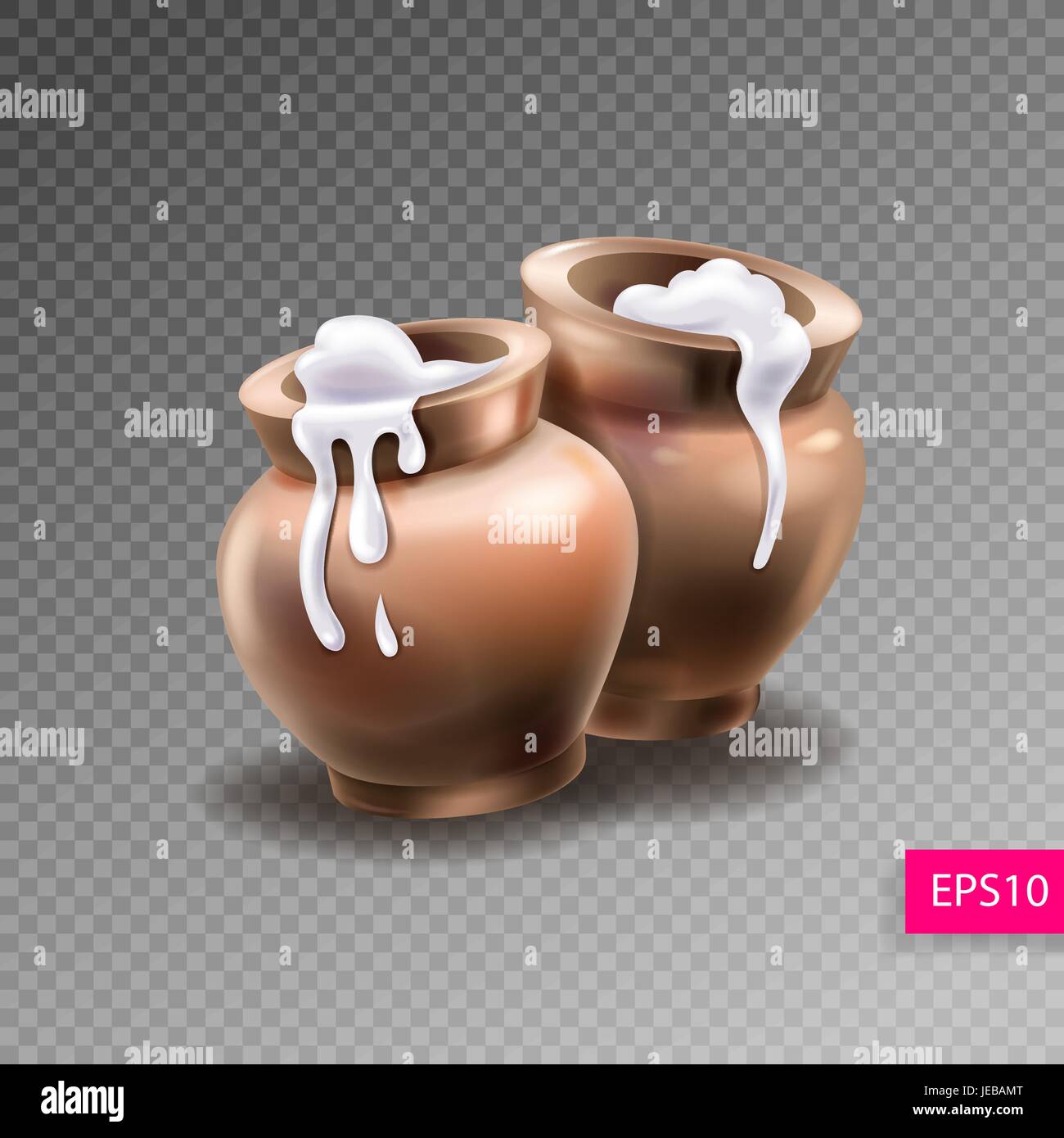 Traditional ceramic clay pots Stock Vector Images - Alamy