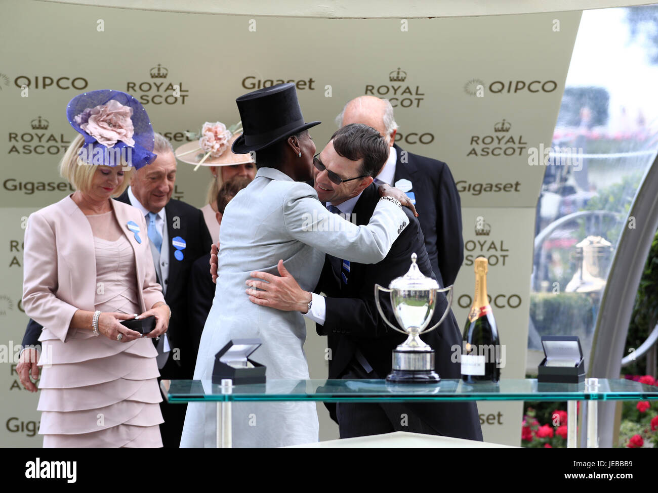 Baroness Floella Benjamin (centre left) presents a award for The ...
