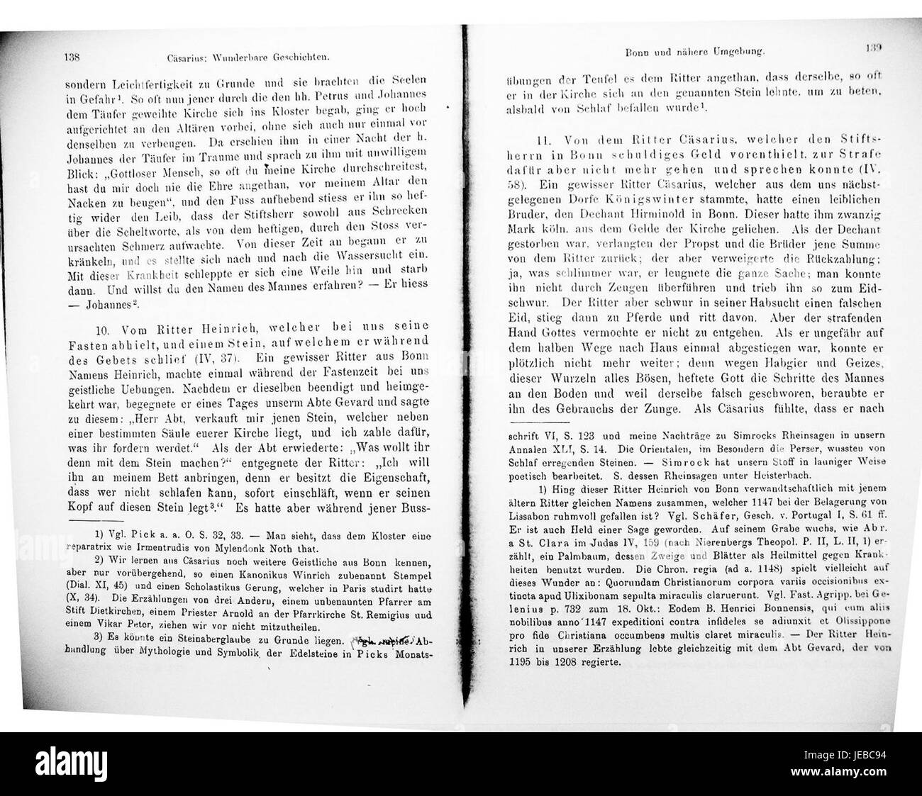 A page from 'De Dialogus miraculorum' by Kaufmann, a medieval Latin ...