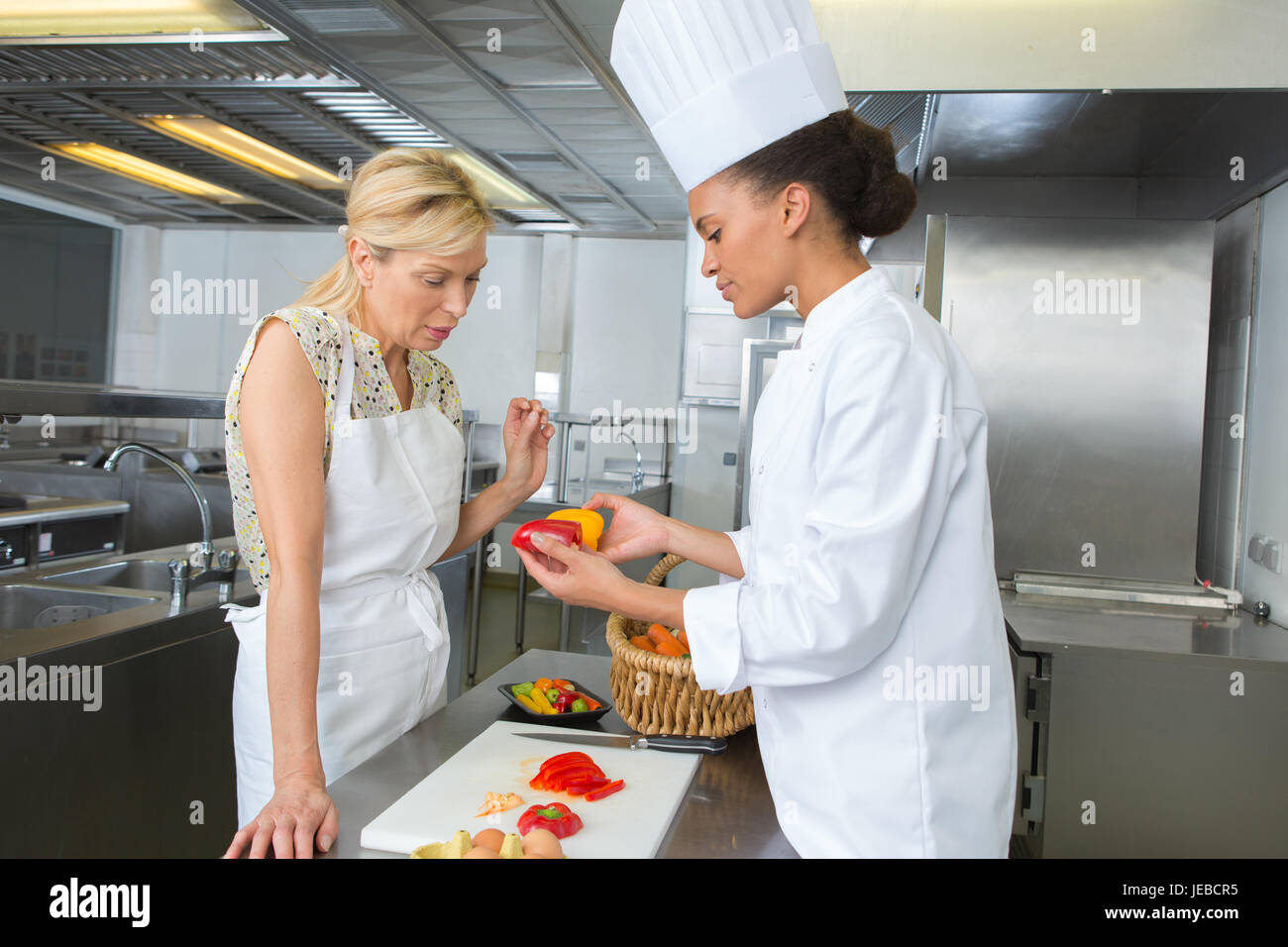 Two young male chefs restaurant hi-res stock photography and images - Alamy
