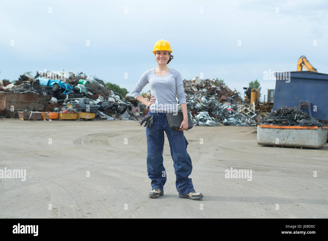 engineer outside a factory Stock Photo - Alamy