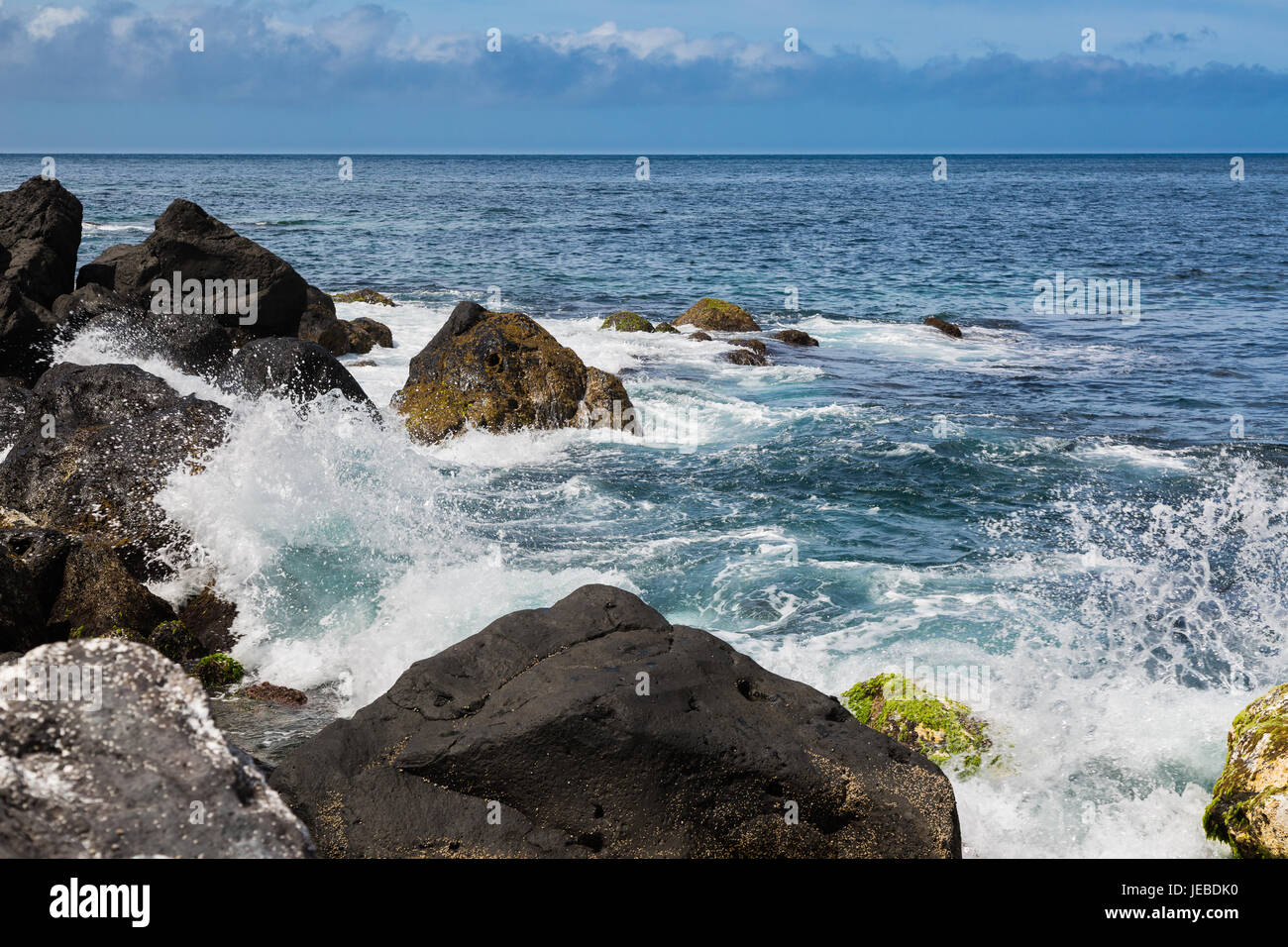 North Shore near Santo Antonio at Sao Miguel Island, Azores archipelago ...