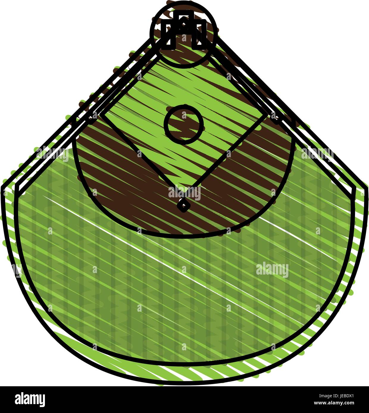 Baseball field design Stock Vector Image & Art - Alamy