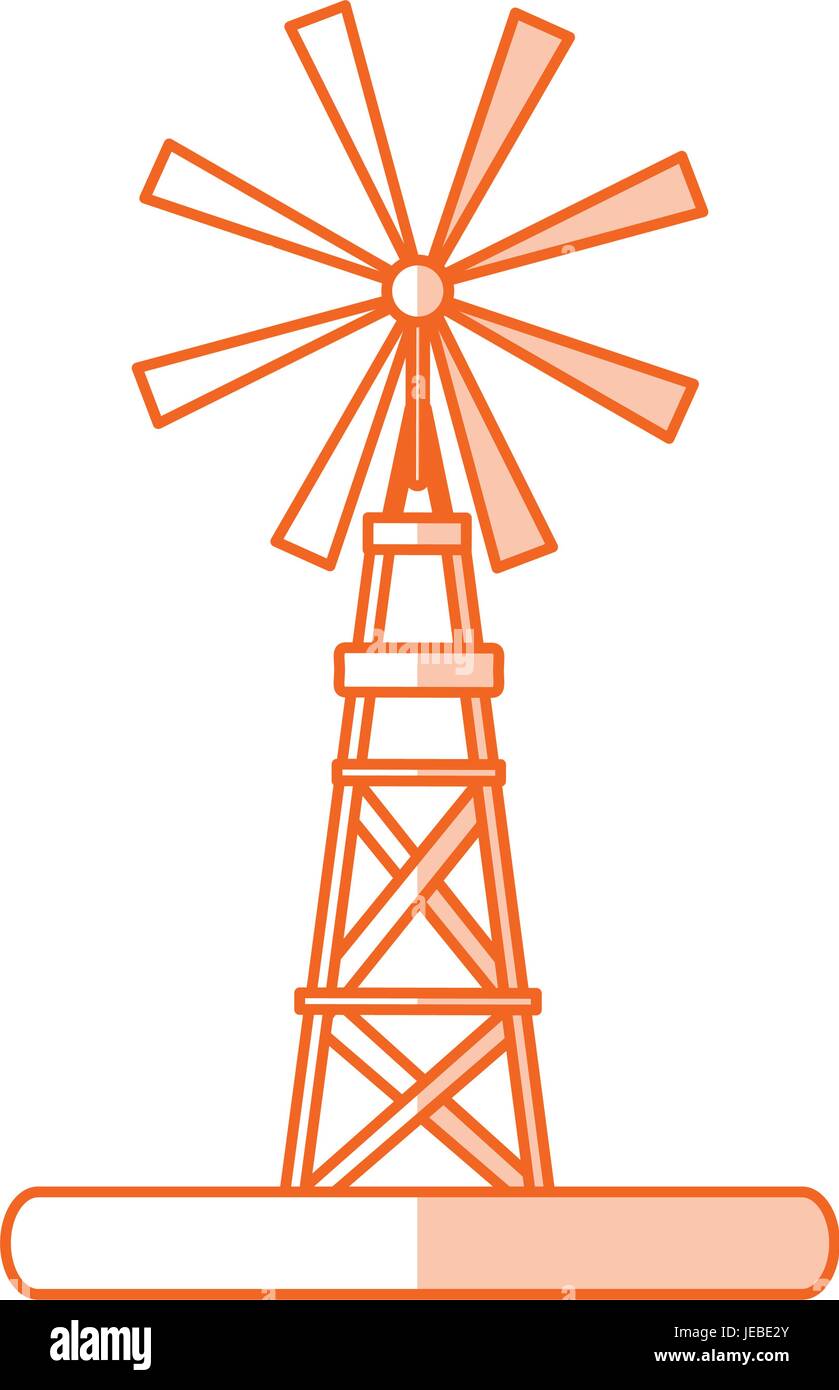 monocromatic windmill design Stock Vector Image & Art - Alamy