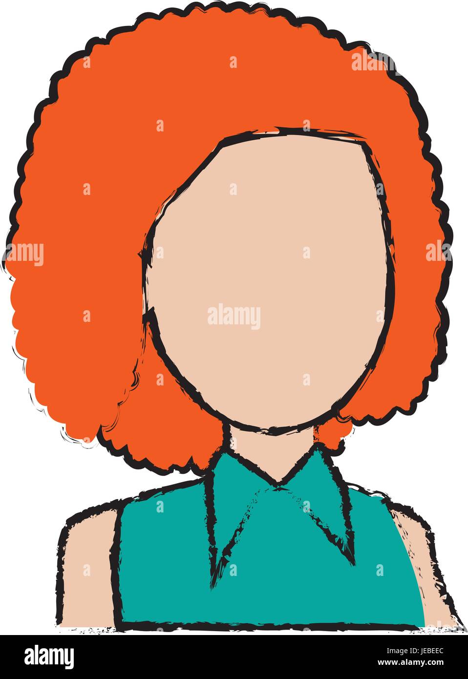 portrait woman female cartoon image Stock Vector Image & Art - Alamy